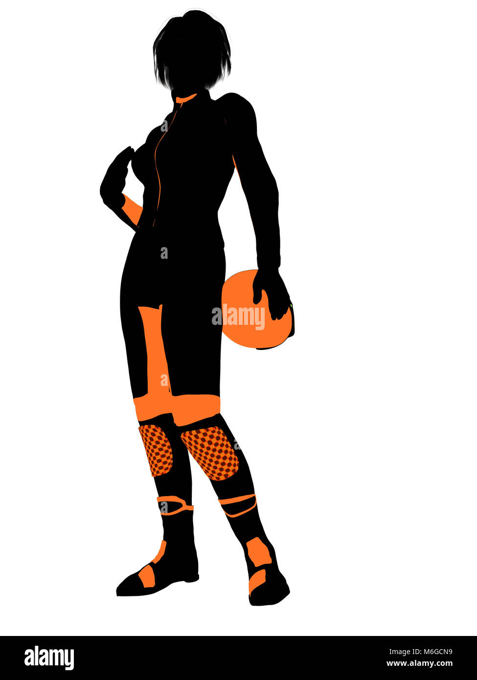Female motorcycle rider art illustration silhouette on a white ...