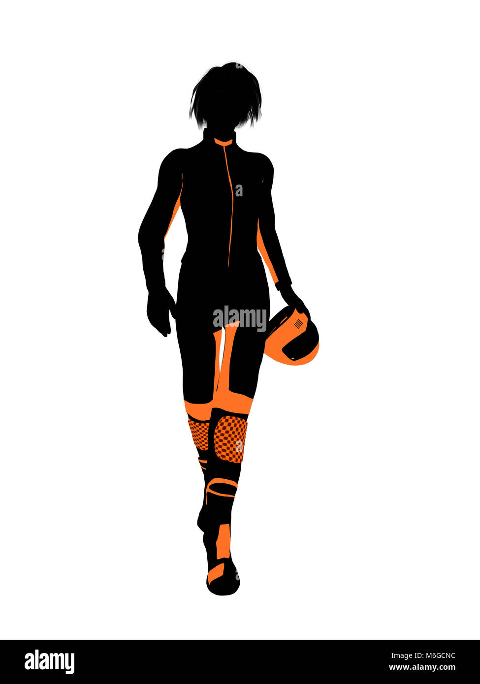 Woman Motorcycle Silhouette High Resolution Stock Photography and ...