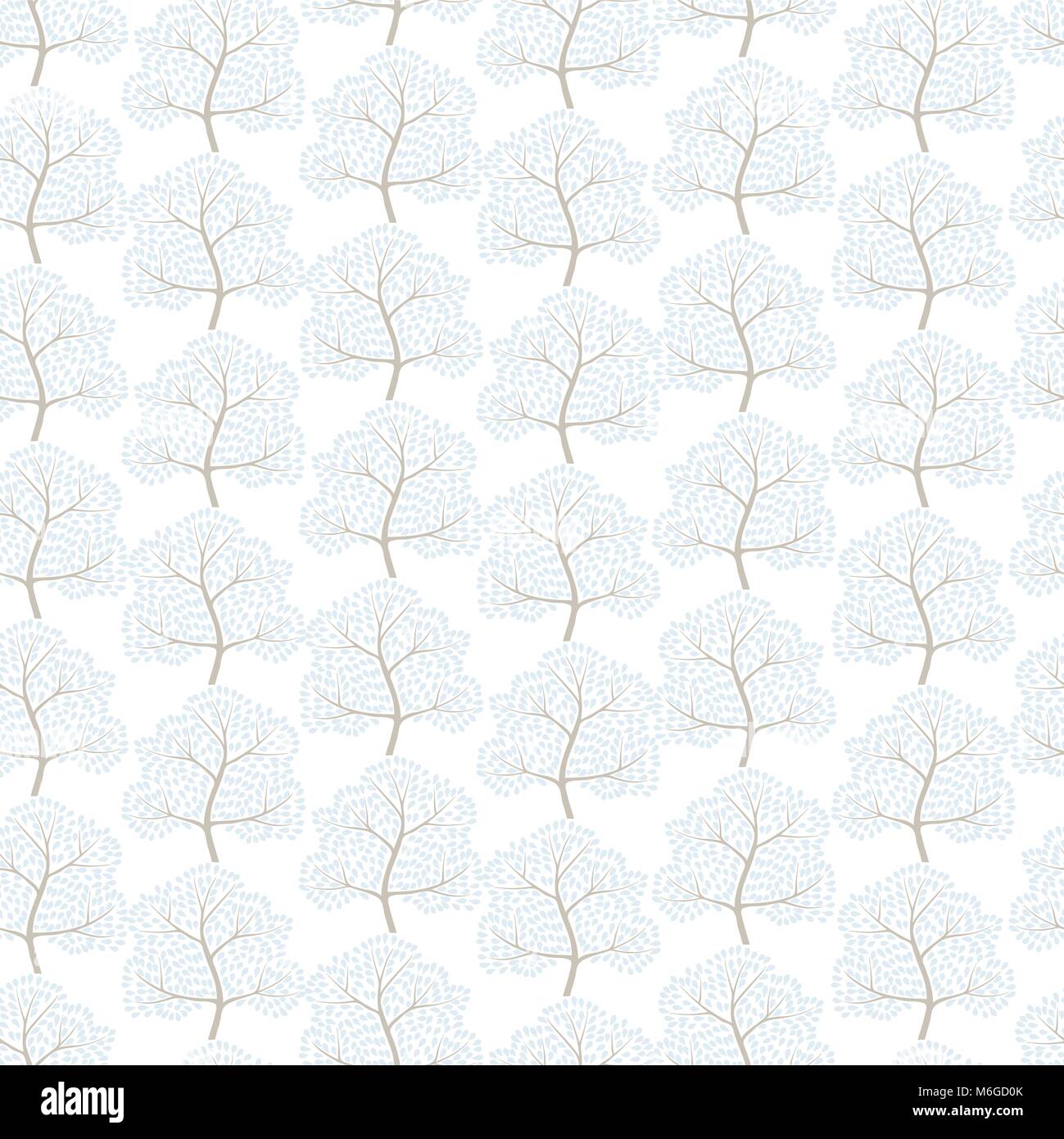 Winter trees seamless pattern (Abstract season background Stock Vector ...