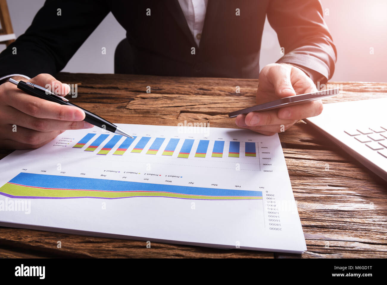 Mobile bar chart hi-res stock photography and images - Alamy