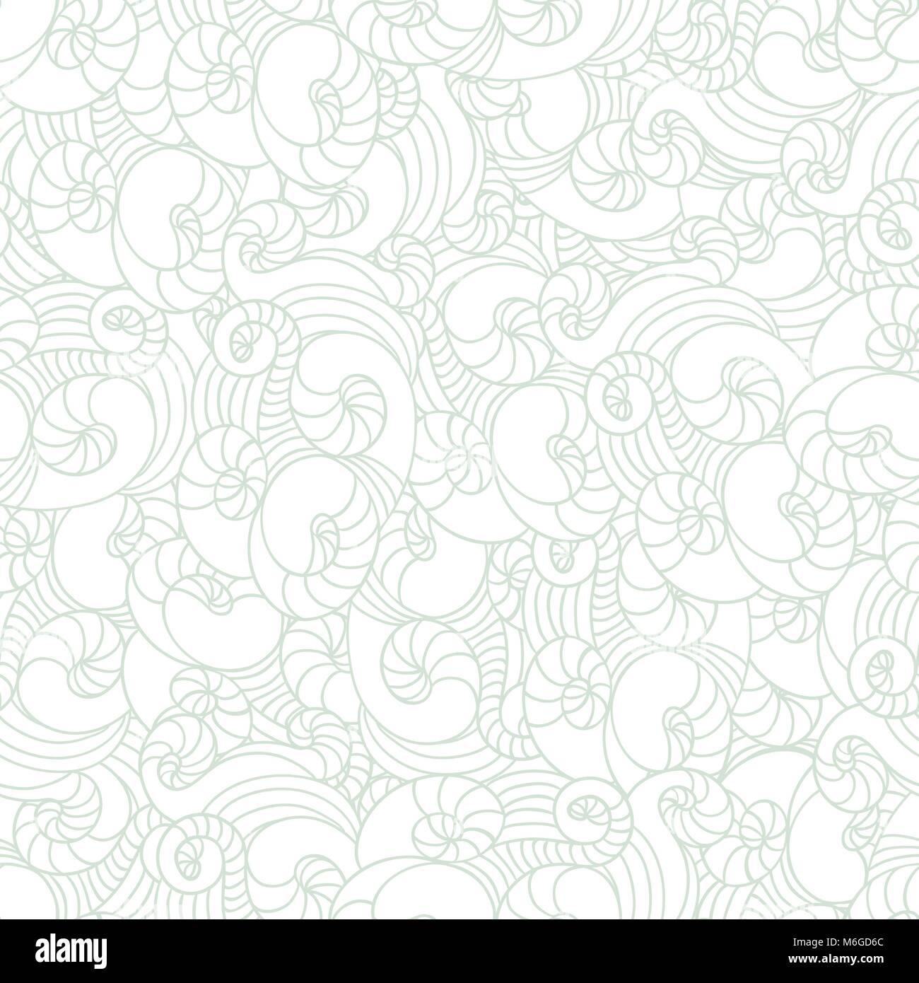 Seamless wave hand drawn pattern. Abstract background Stock Vector ...