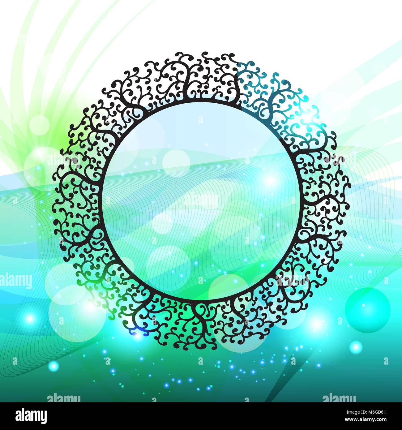 Eps 10 abstract background with hand drawn frame Stock Vector Image ...