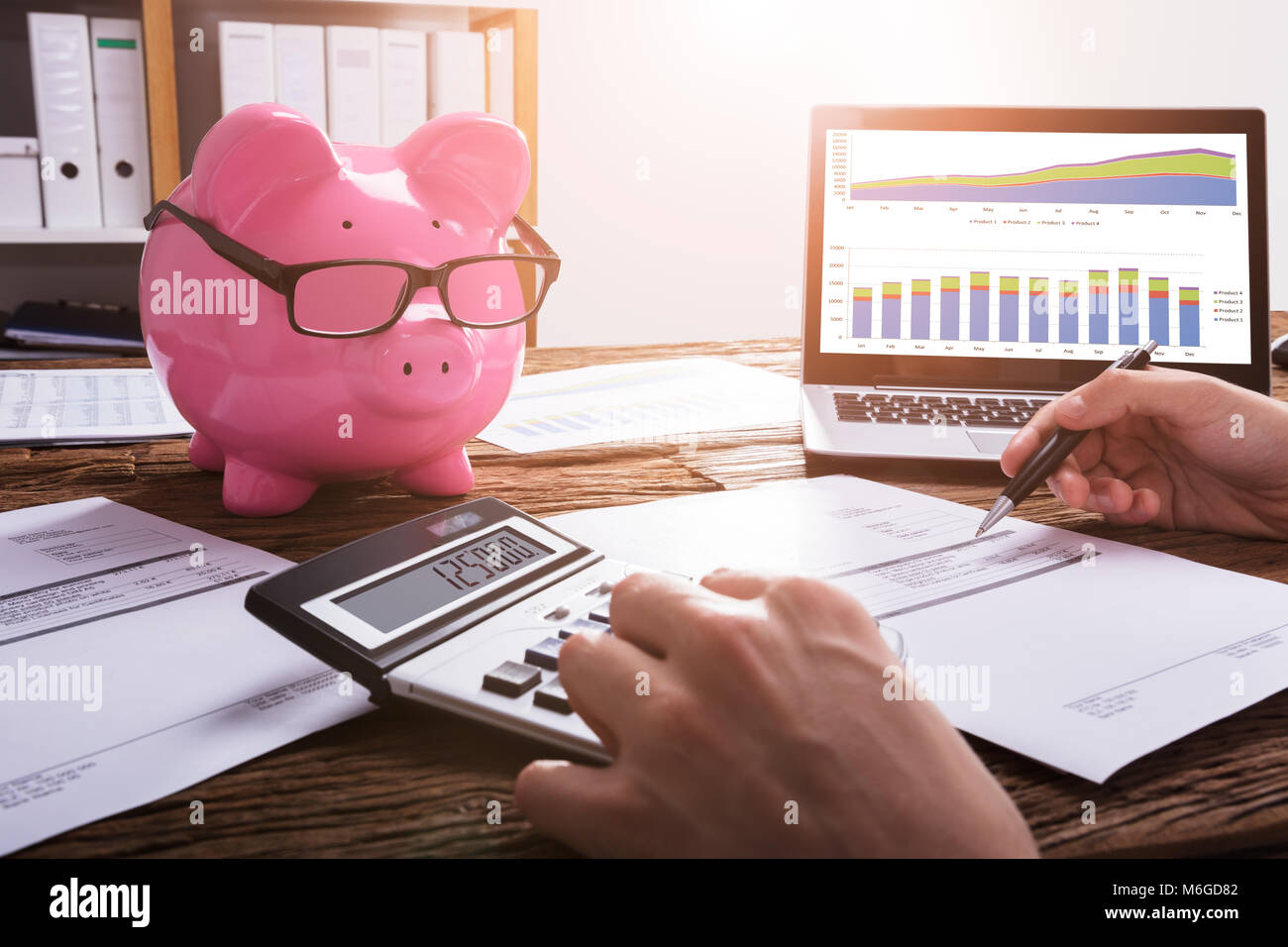 Bank statement calculator hi-res stock photography and images - Alamy