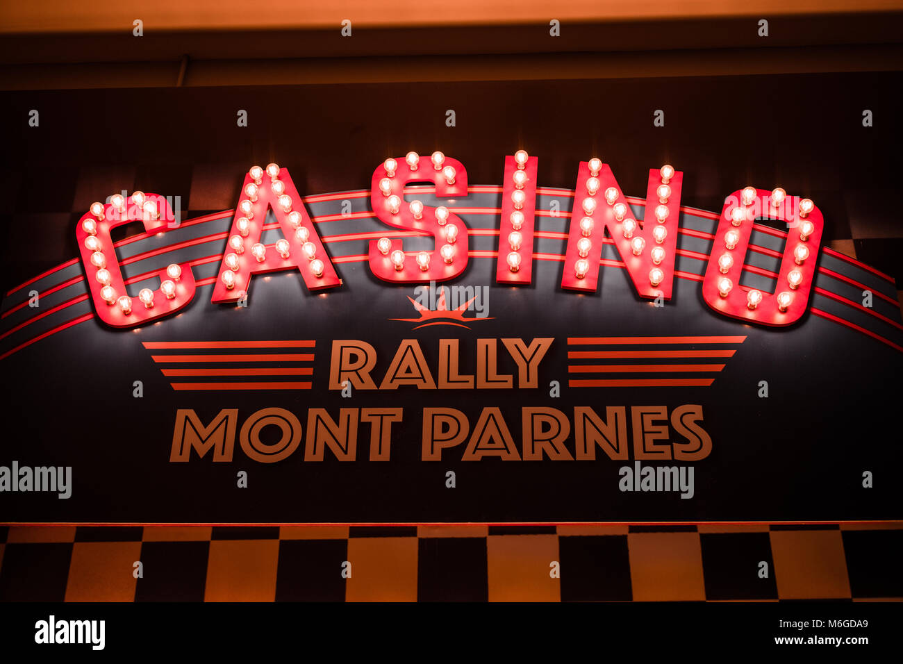 The casino sign Stock Photo - Alamy