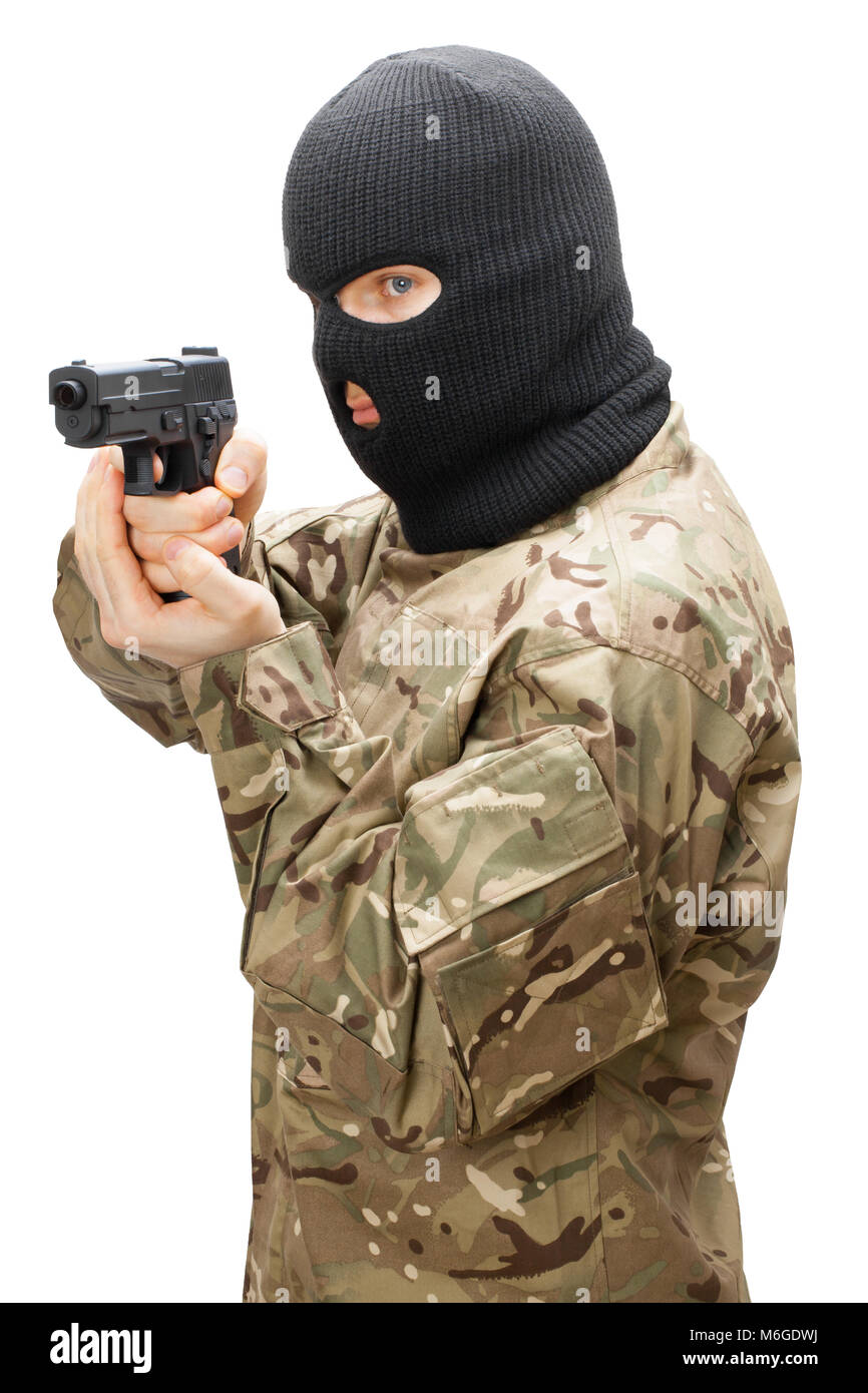 Holding Pistol Two Hands