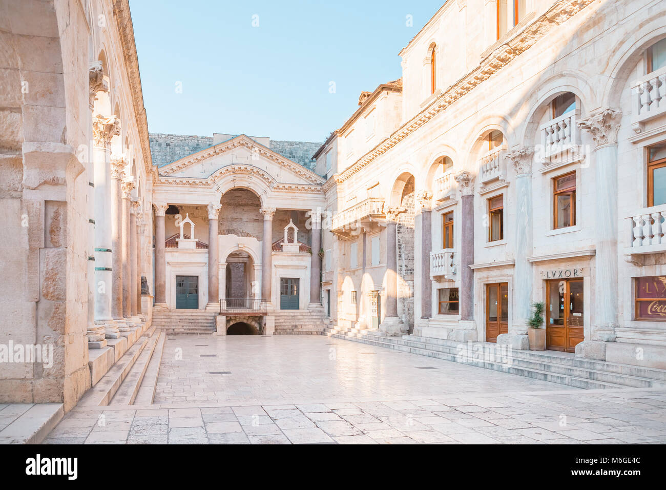 SPLIT, CROATIA - JULY 11, 2017: Beautiful palace built for Roman ...