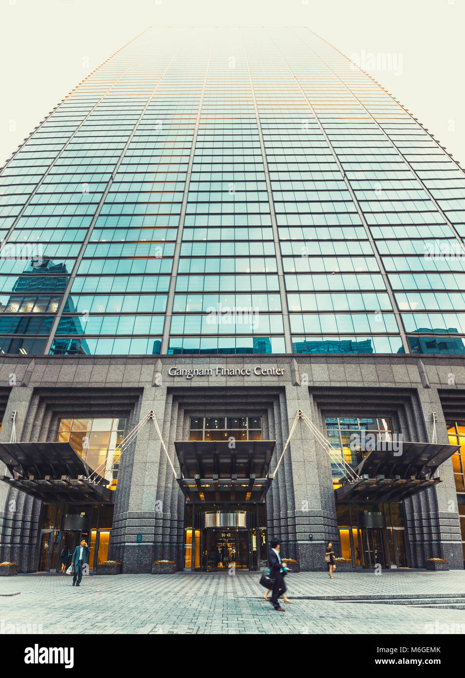 SEOUL, KOREA - AUGUST 13, 2015: Gangnam Finance Center - office of ...