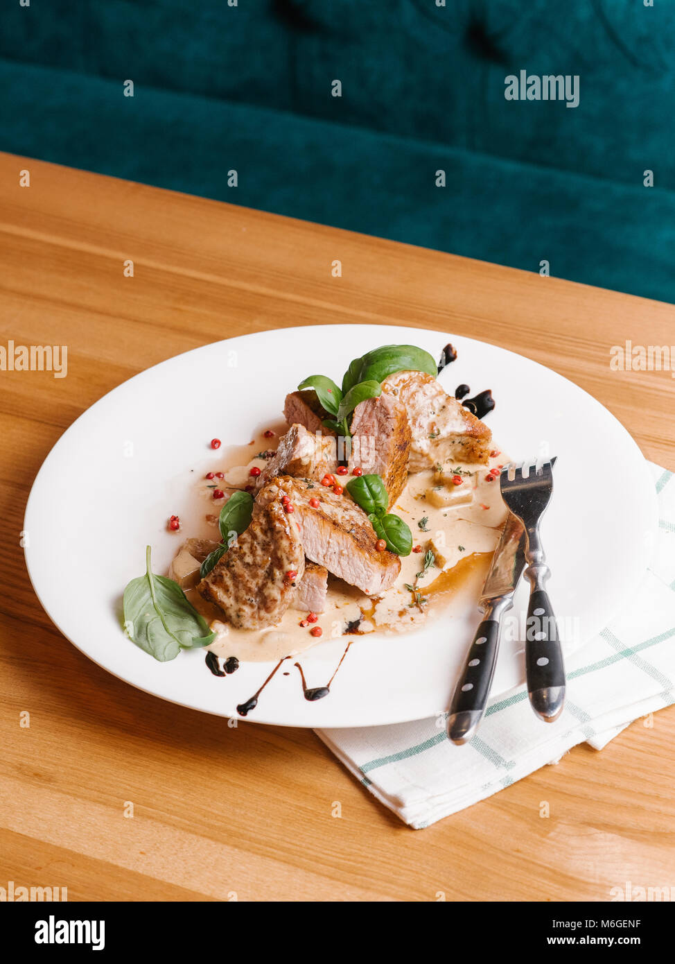 Food in restrain. Restaurant menu Stock Photo - Alamy