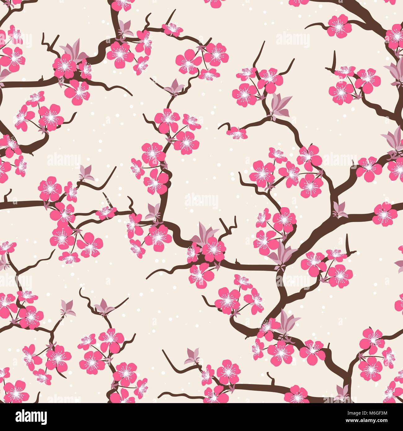 Cherry blossom pattern hi-res stock photography and images - Alamy