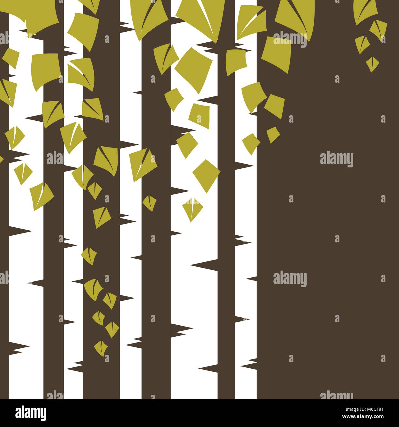 Background with birch branches Stock Vector Image & Art - Alamy