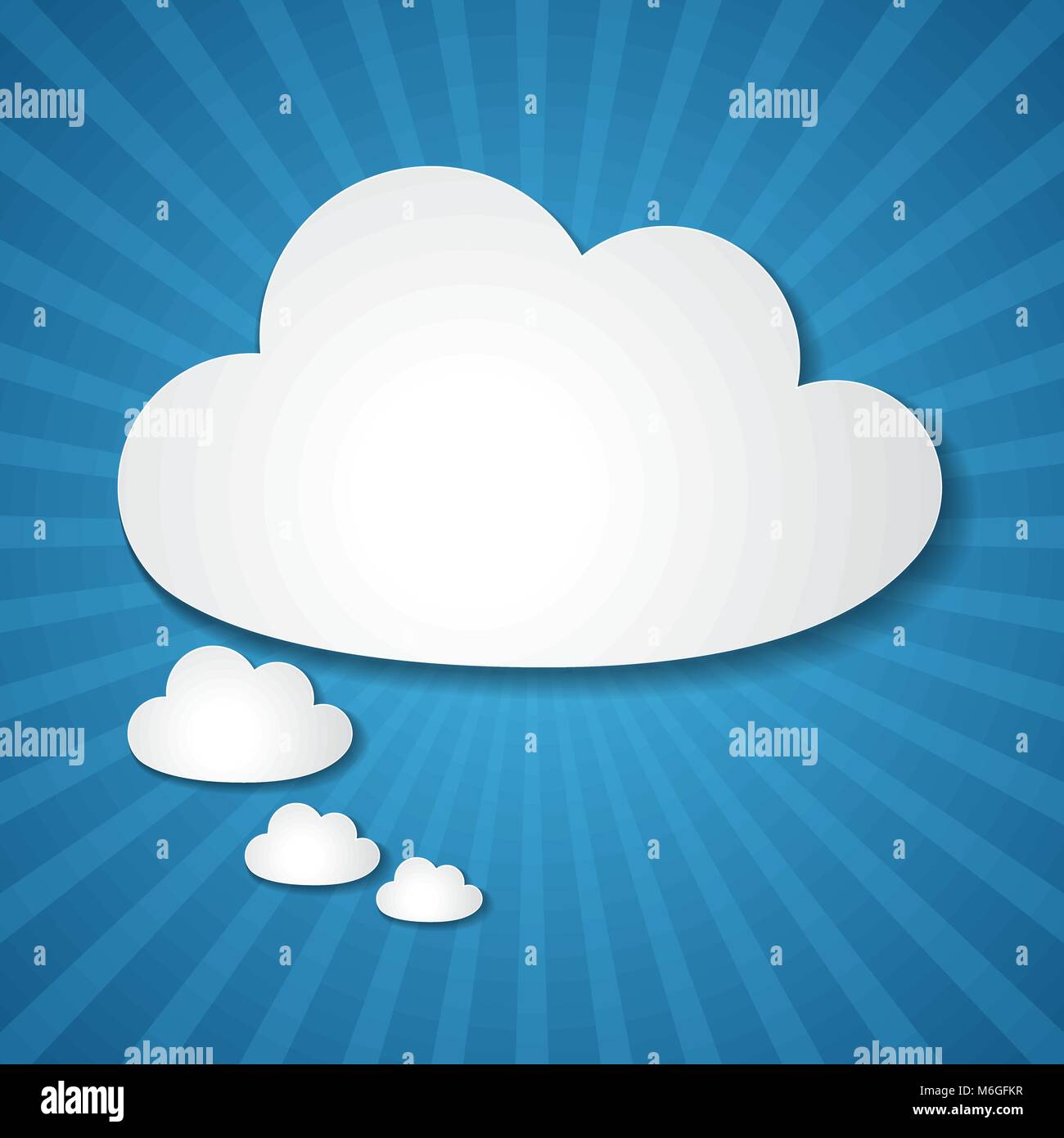 Abstract background of paper clouds Stock Vector Image & Art - Alamy