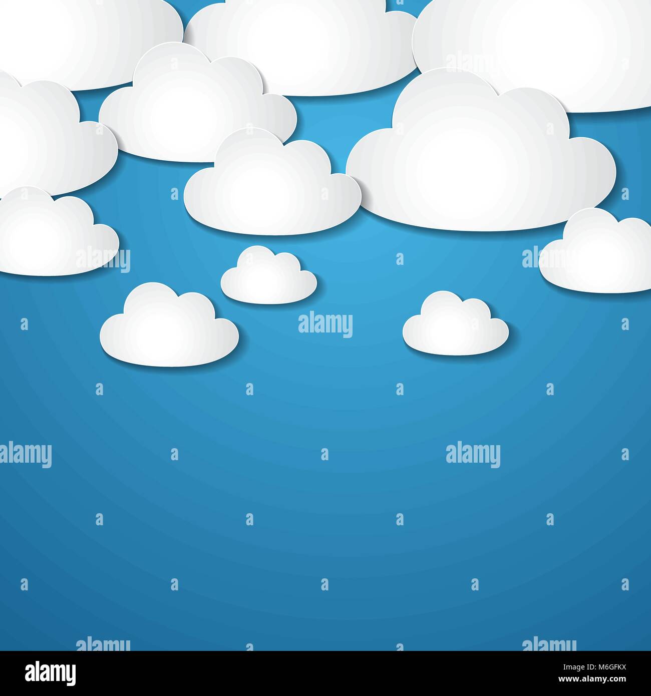 Abstract background of paper clouds Stock Vector Image & Art - Alamy