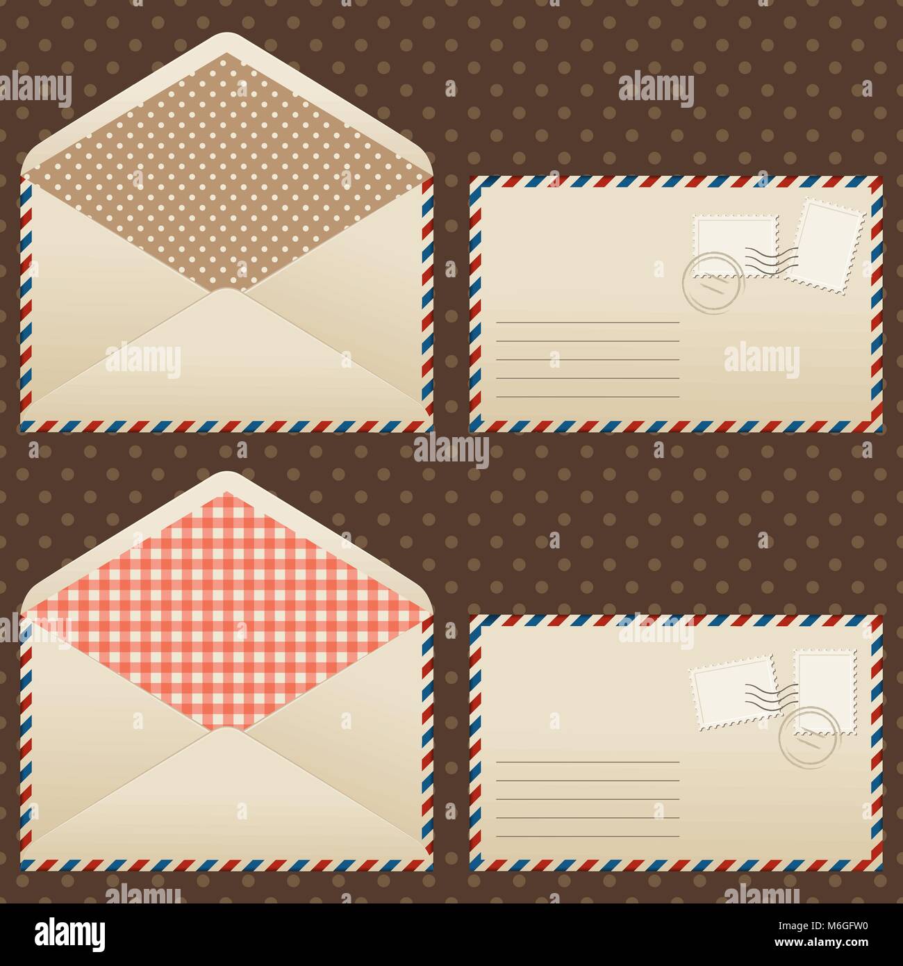 Correspondence collection Stock Vector Images - Alamy