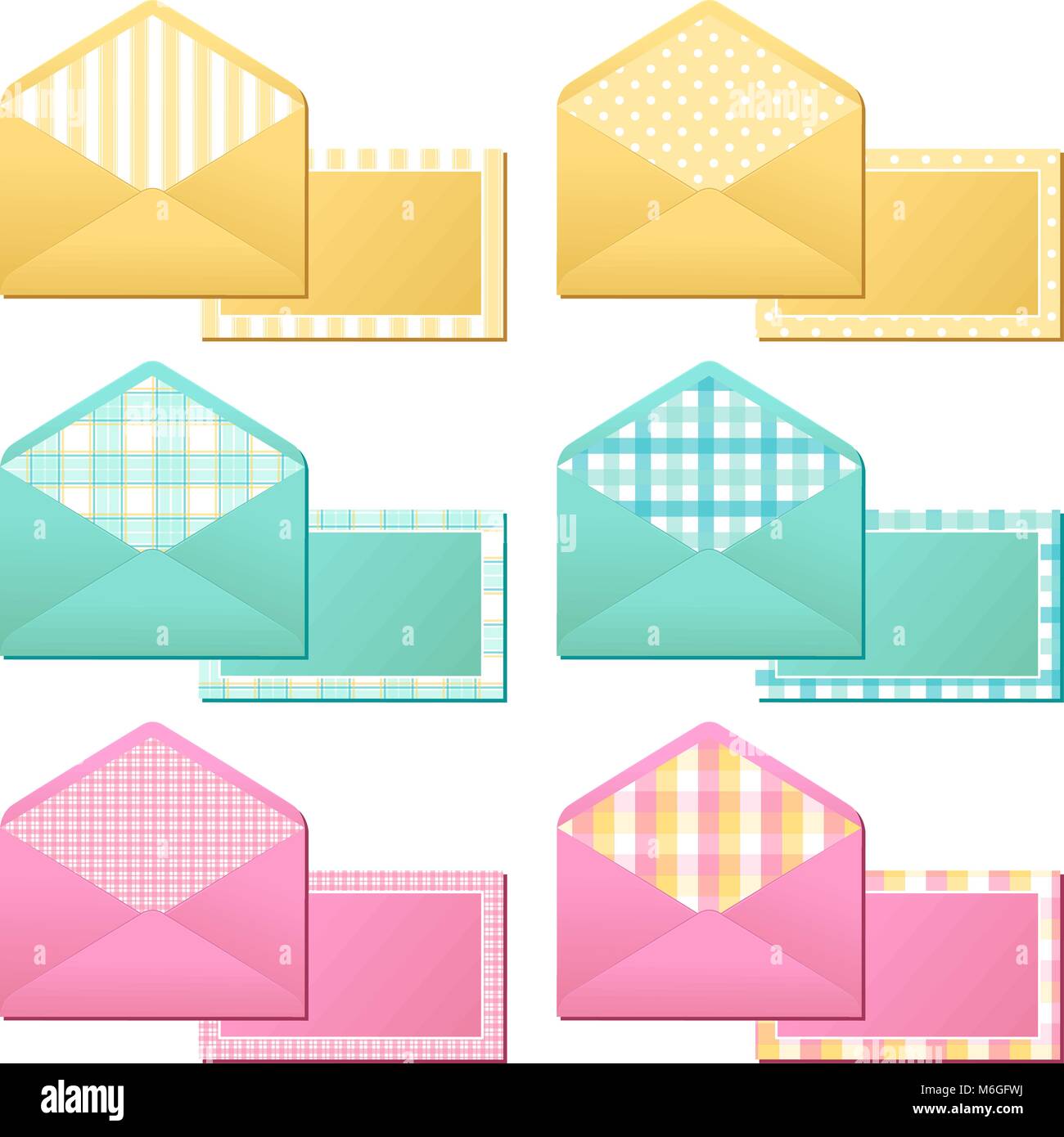 Collection of old vintage envelopes Stock Vector Image & Art - Alamy