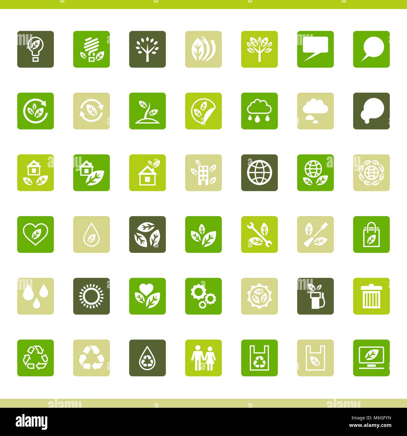 Collection eco web icons Stock Vector Image & Art - Alamy