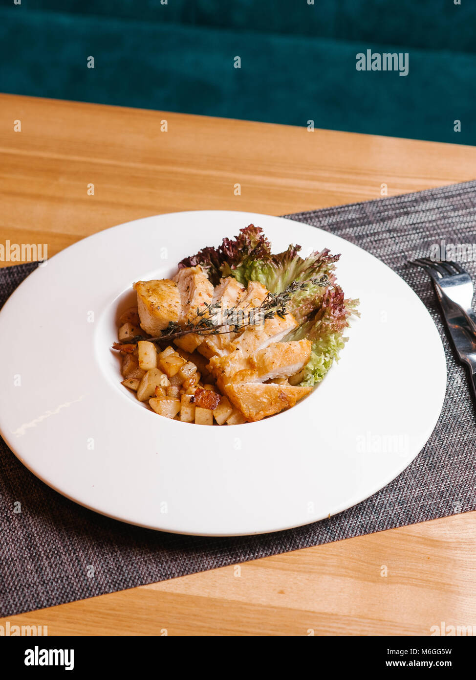 Food in restrain. Restaurant menu Stock Photo - Alamy