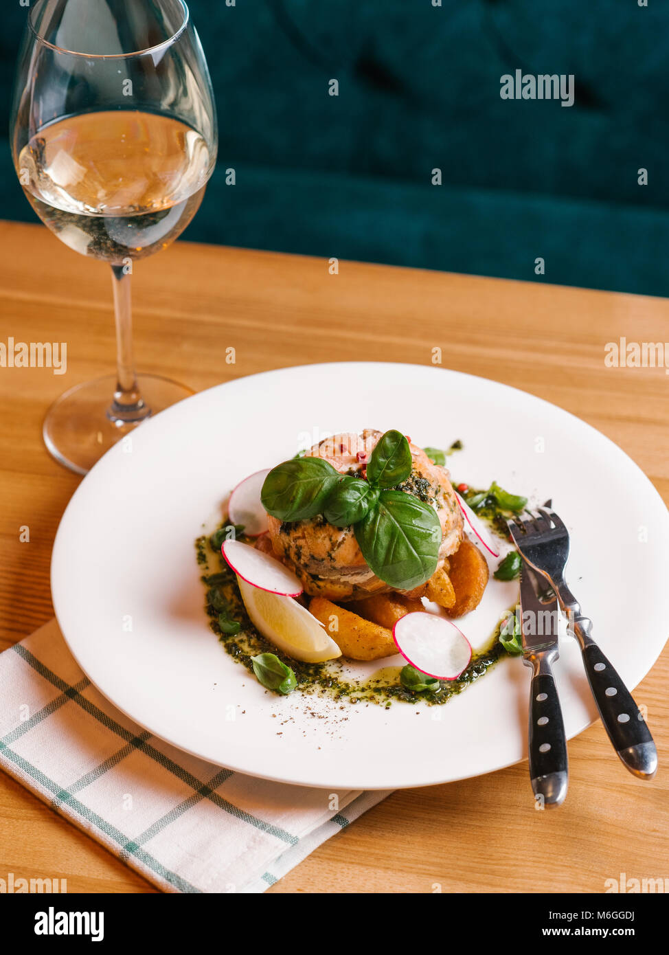 Food in restrain. Restaurant menu Stock Photo - Alamy