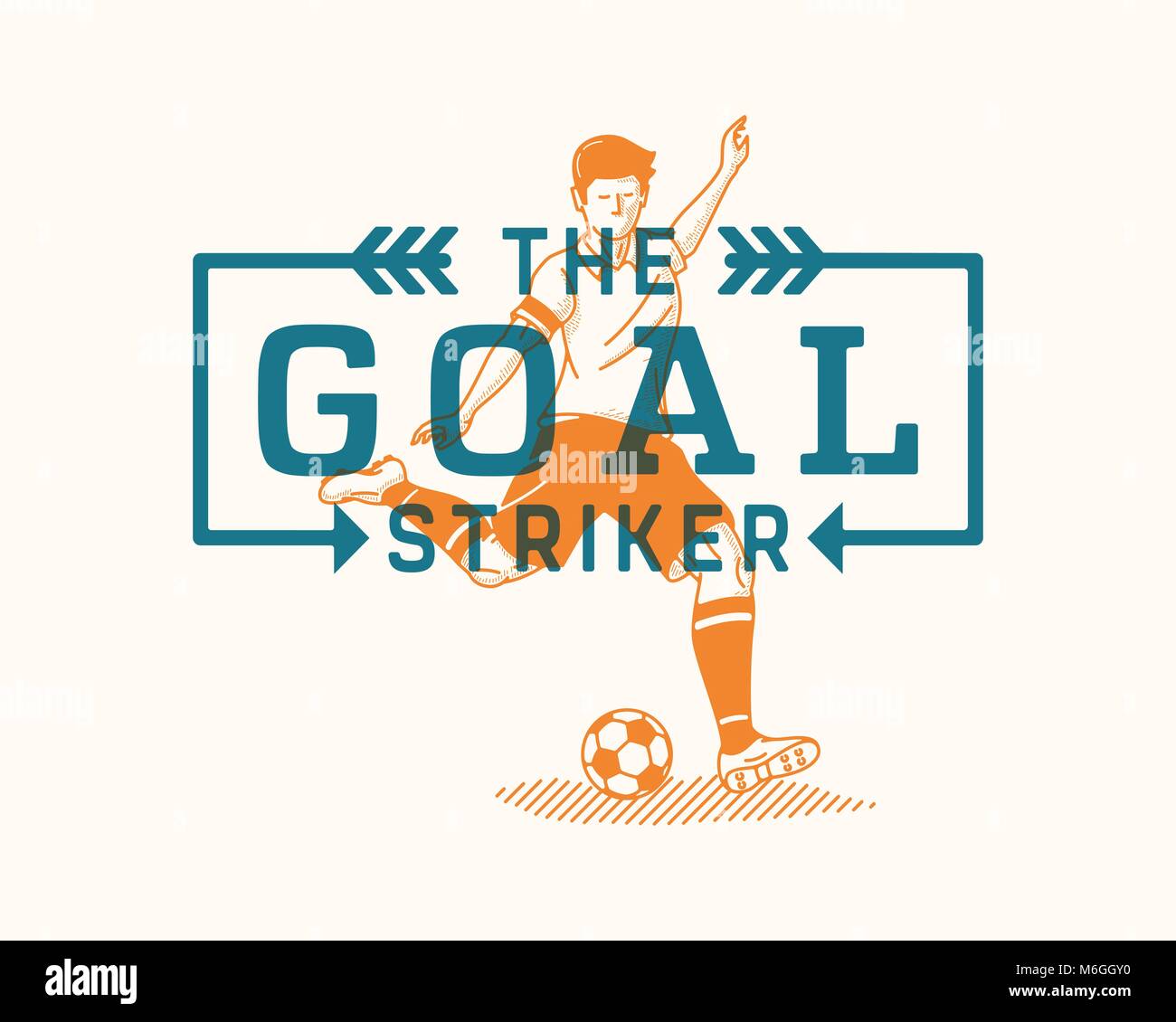Soccer goal scorer Stock Vector Images - Alamy
