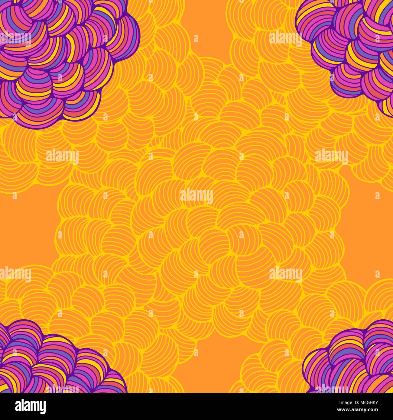 Seamless abstract wave hand-drawn pattern Stock Vector Image & Art - Alamy