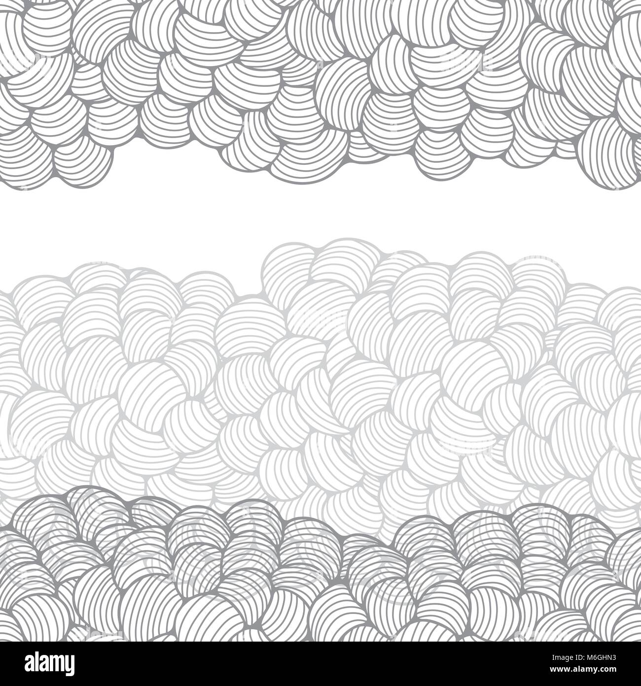 Seamless abstract wave hand-drawn pattern Stock Vector Image & Art - Alamy