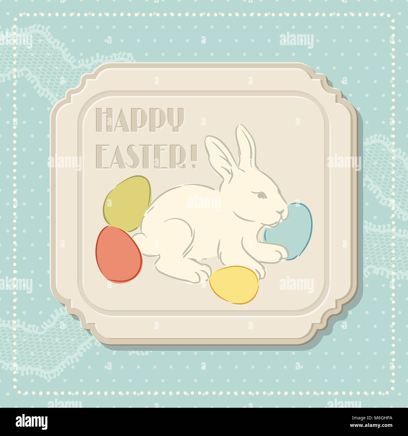 Retro easter background Stock Vector Images - Alamy