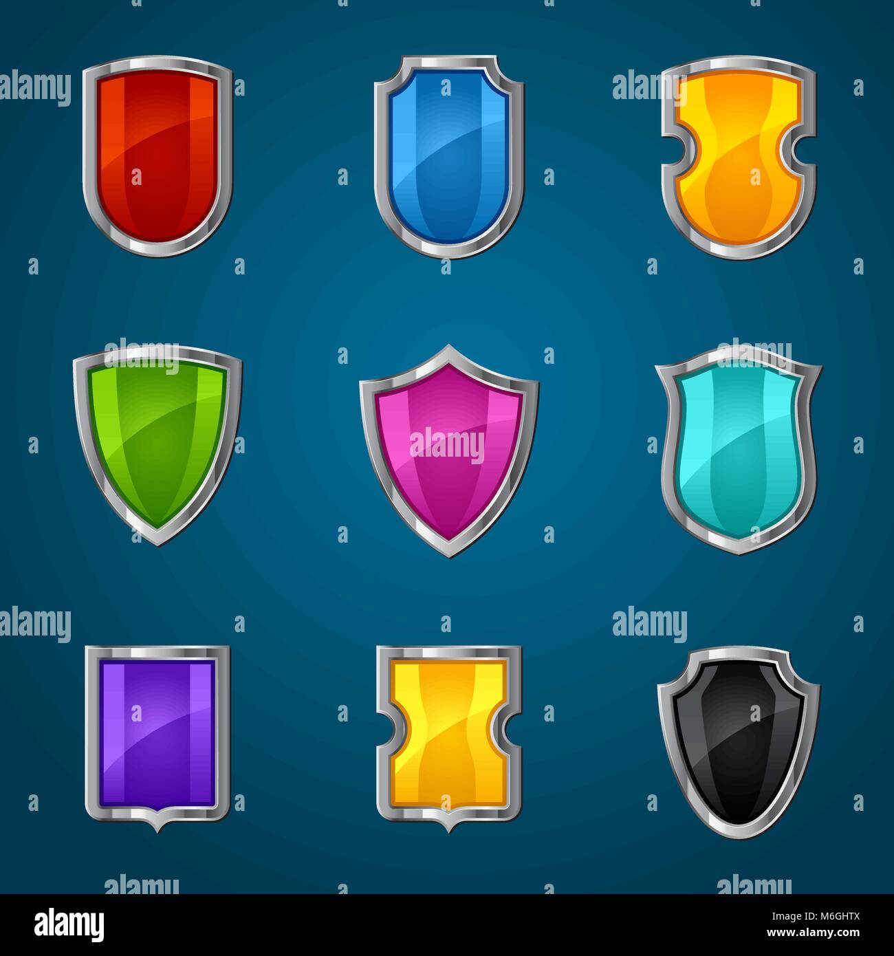 Set of shield icons, symbols and signs Stock Vector Image & Art - Alamy