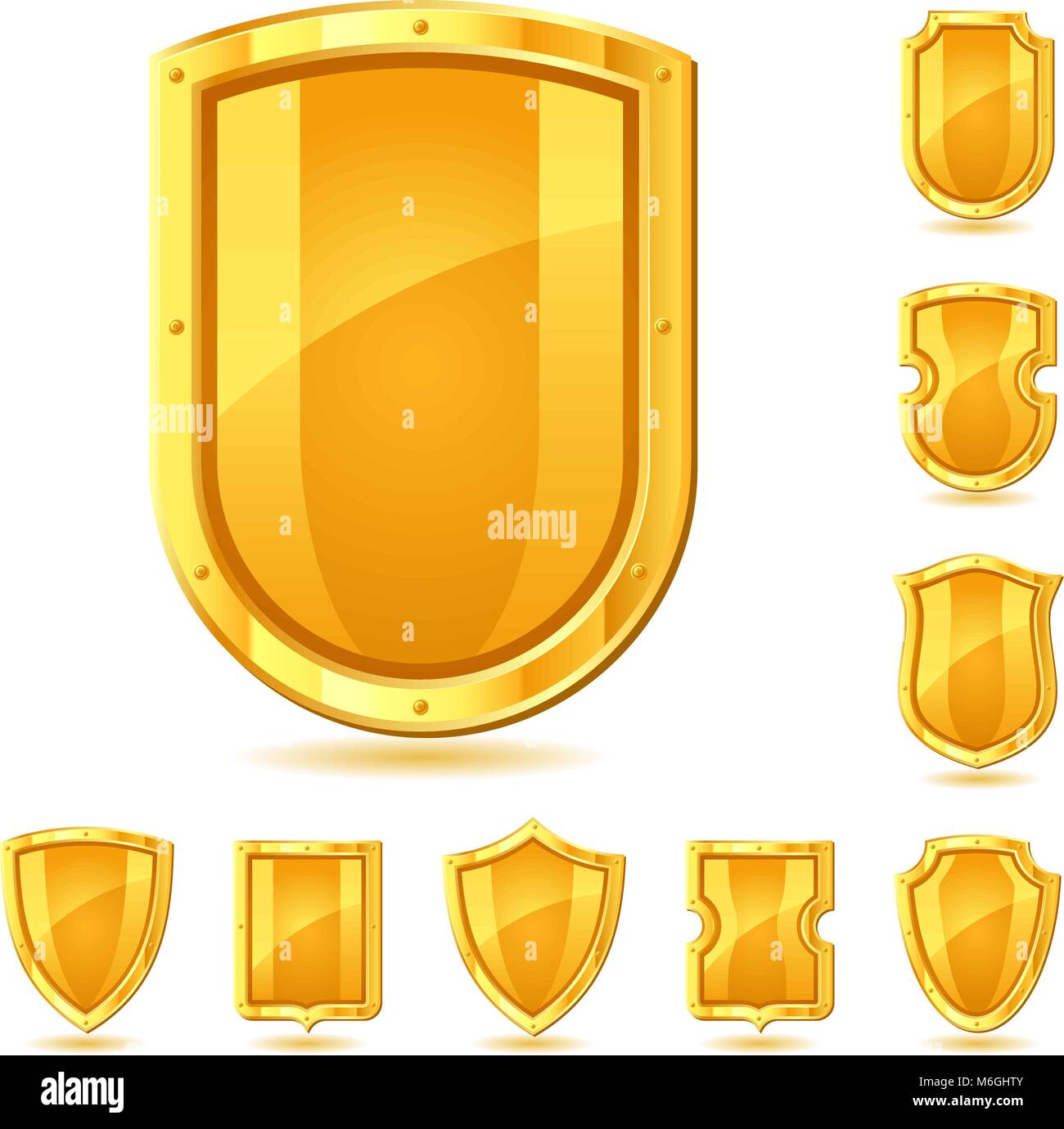 Set of shield icons, symbols and signs Stock Vector Image & Art - Alamy