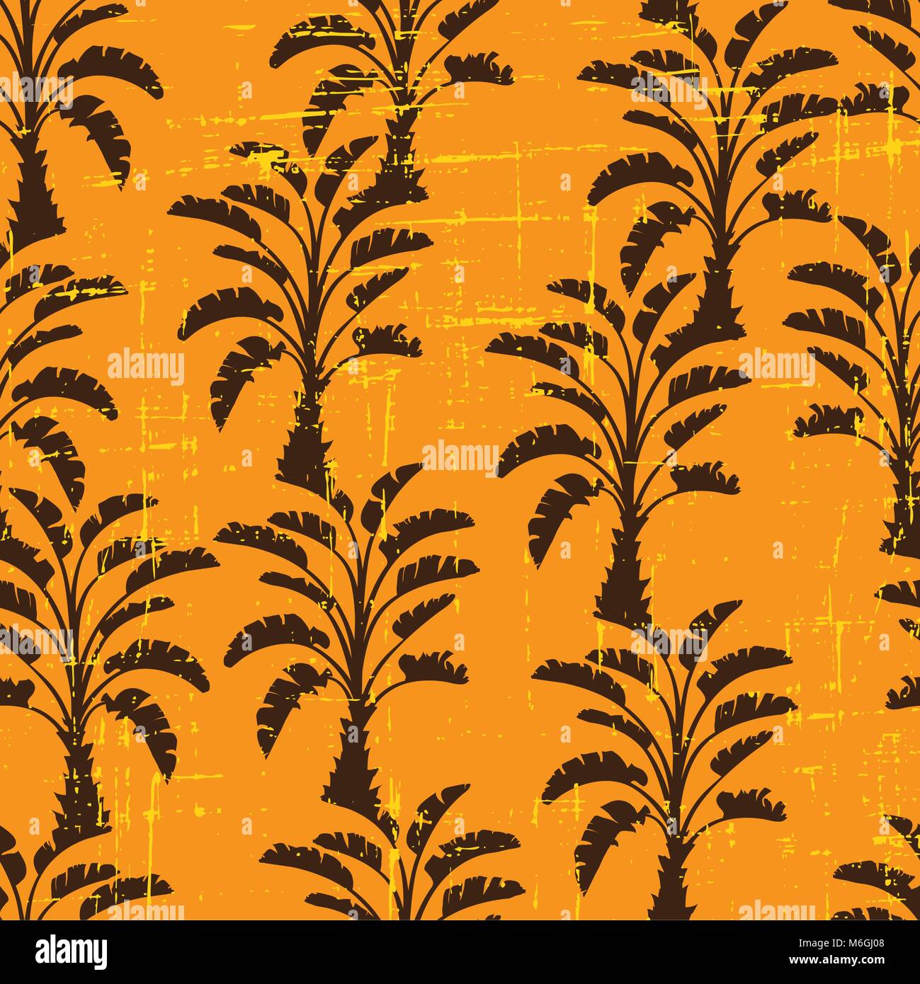 Vector seamless pattern of palm trees Stock Vector Image & Art - Alamy