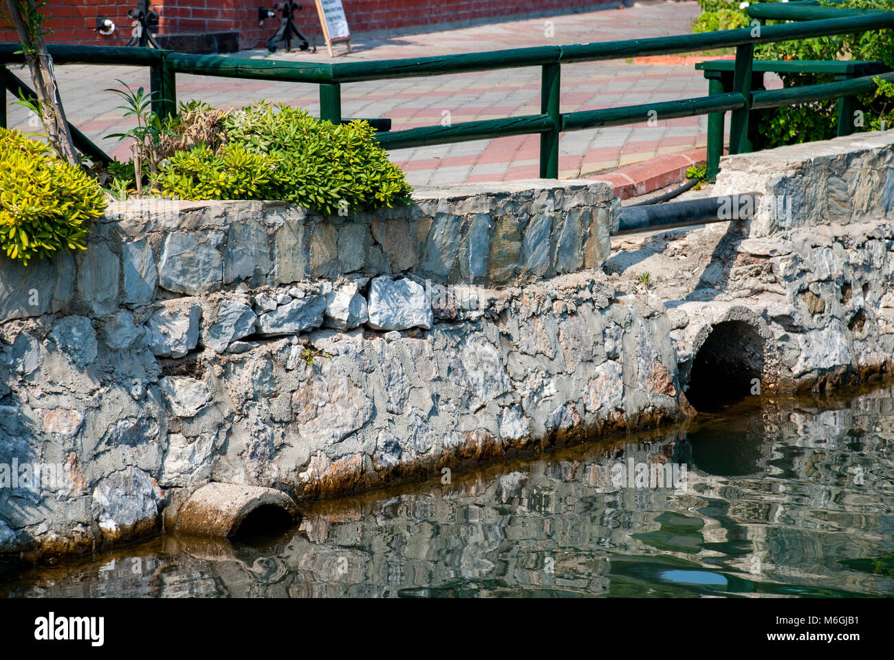 Artificial stone channel Stock Photo - Alamy
