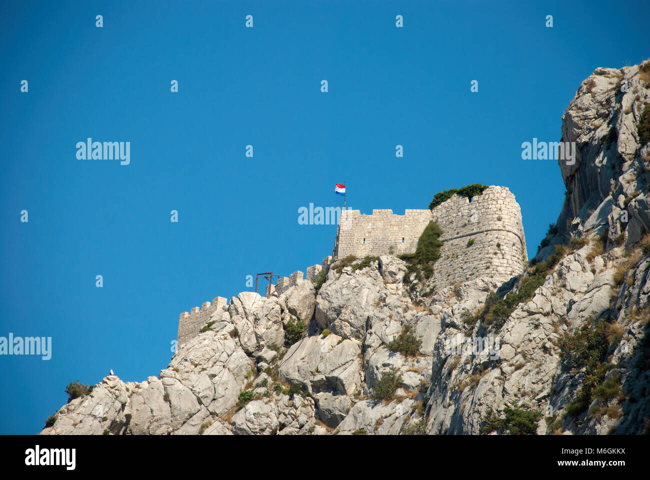 Fortress on mountain in omis hi-res stock photography and images - Alamy
