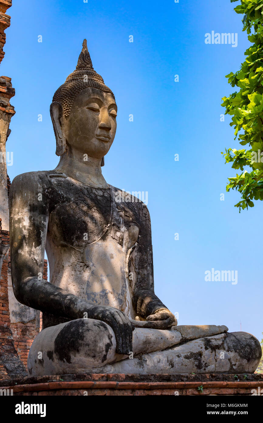 Wat Maha That Ayutthaya Thailand 01 March, 2018 The ruins of Wat Maha That Stock Photo - Alamy