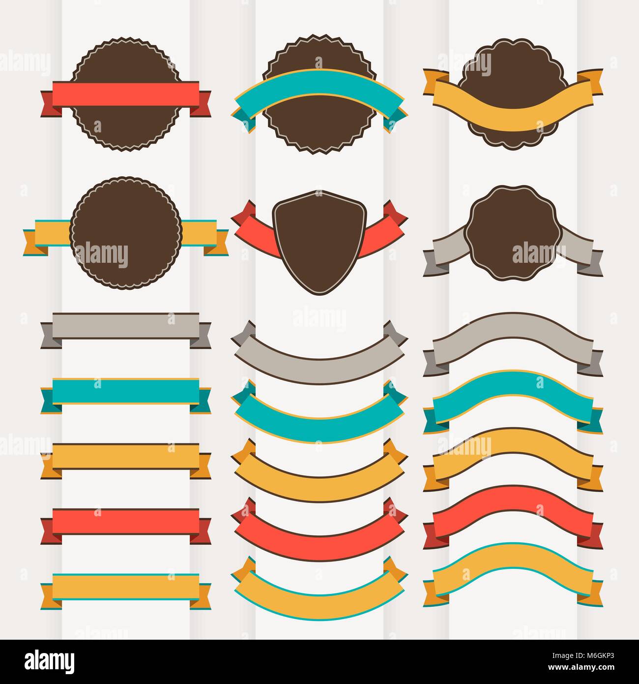 Retro badges hi-res stock photography and images - Alamy