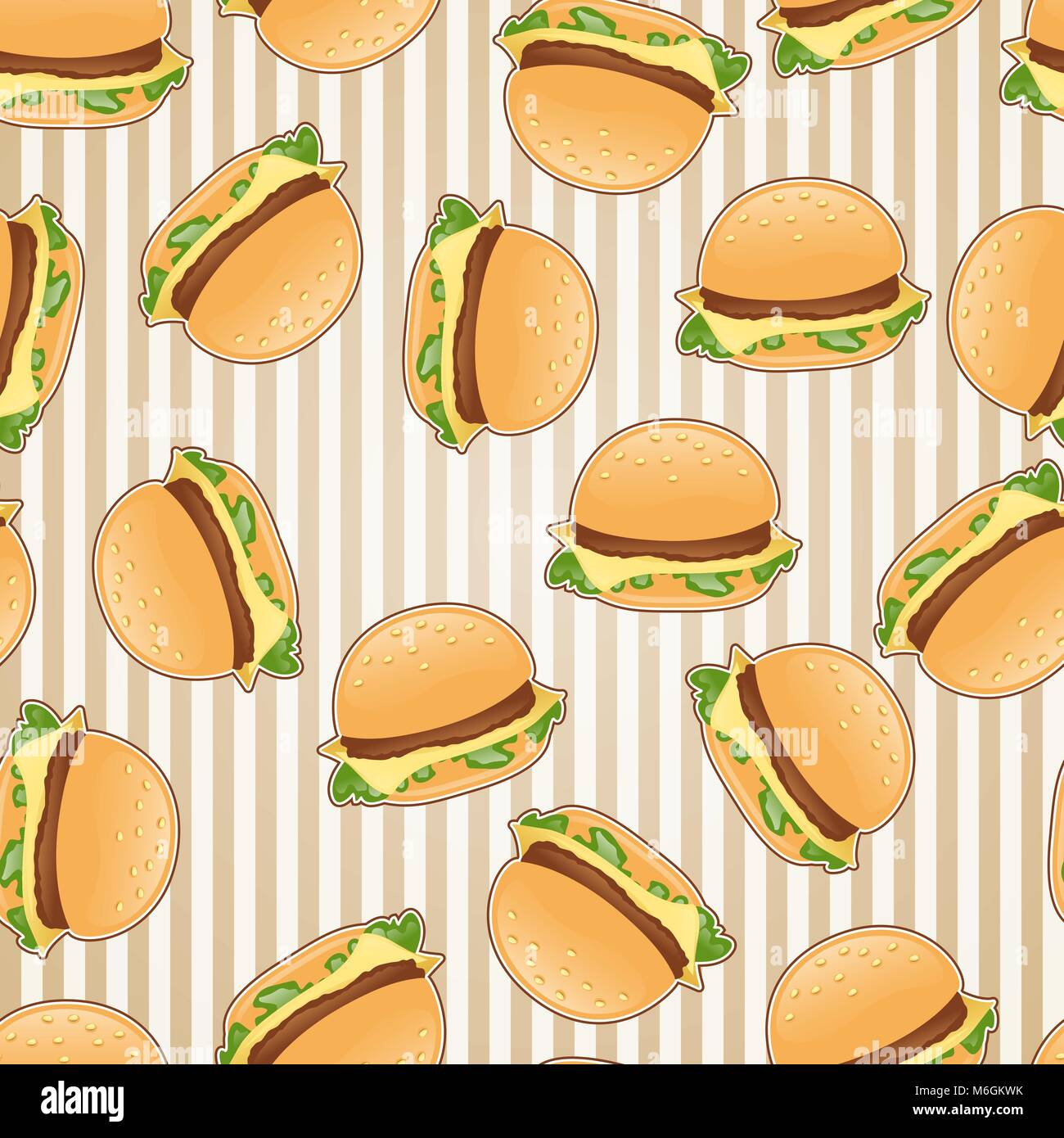 Fast food seamless pattern background Stock Vector Image & Art - Alamy