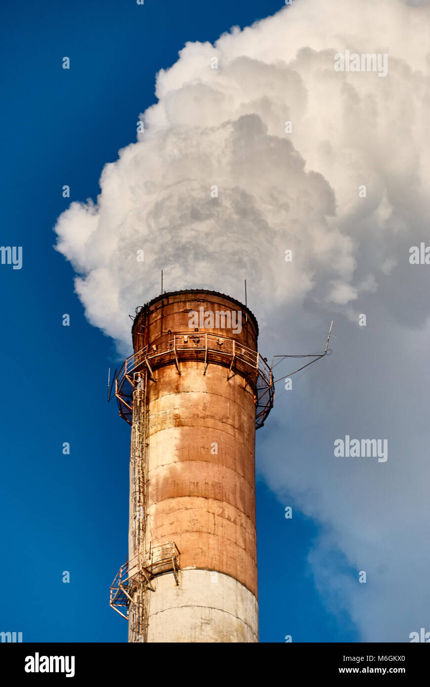 Thick smoke pipe hi-res stock photography and images - Alamy