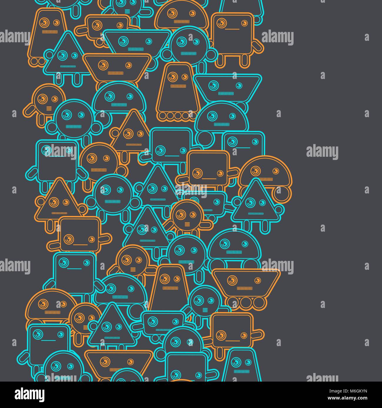 Cartoon robots hi-res stock photography and images - Alamy