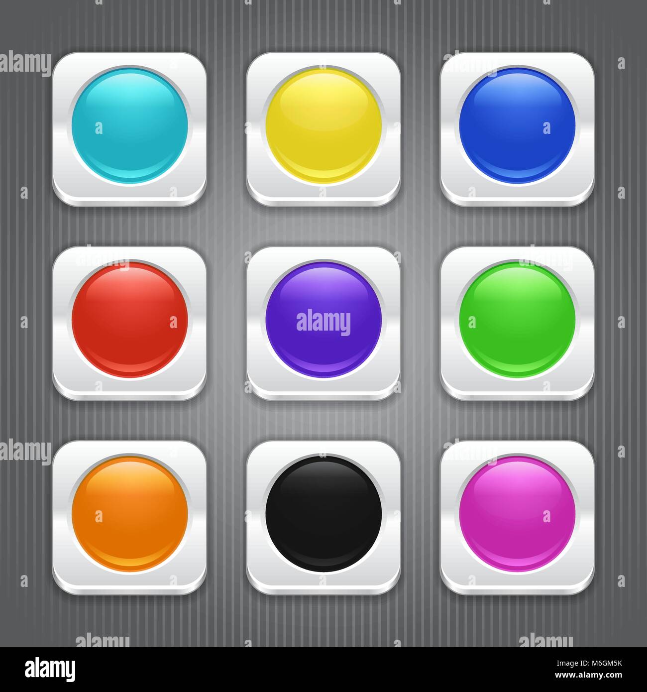 Set of color apps icons Stock Vector Image & Art - Alamy