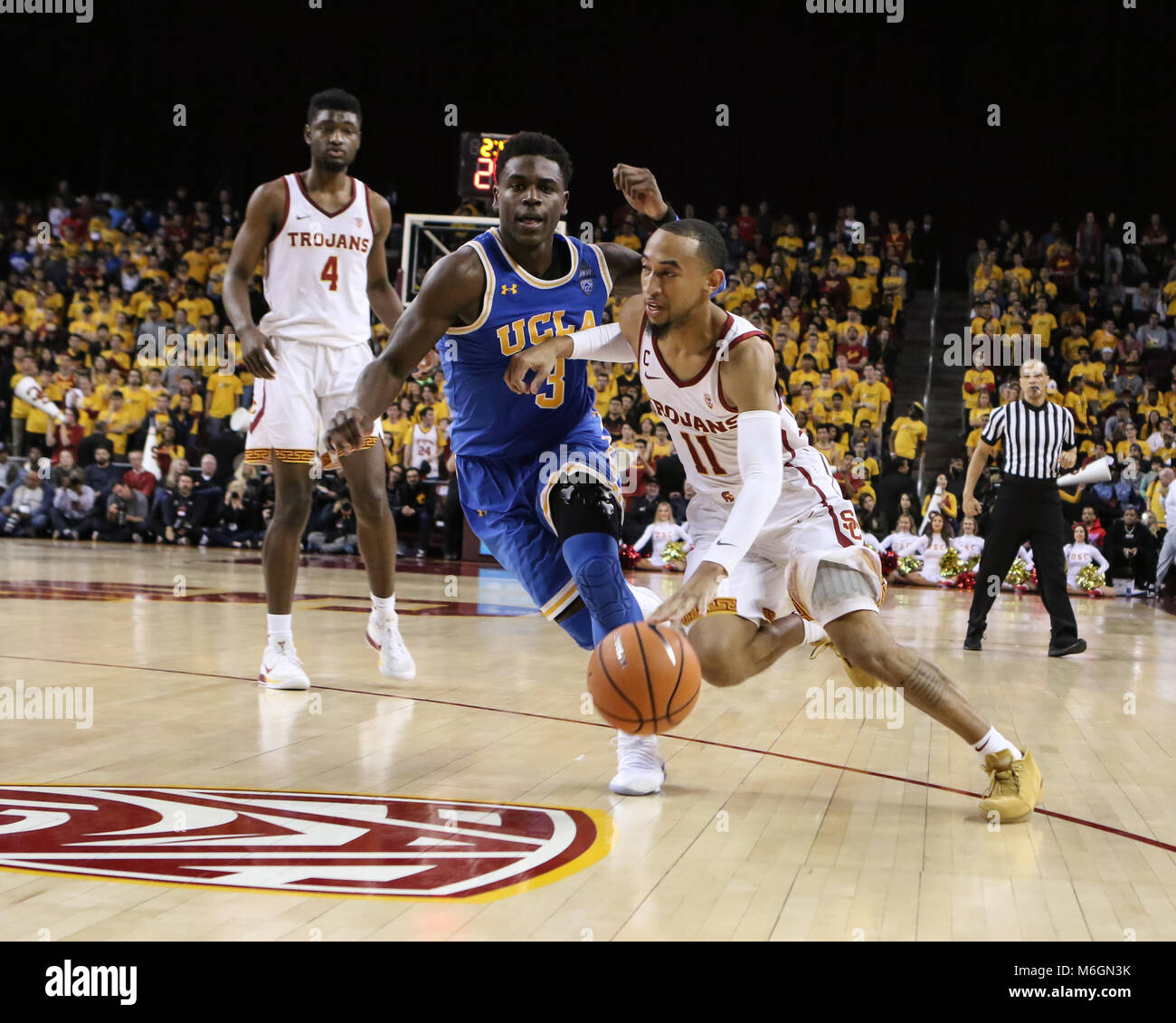 Los Angeles, CA, USA. 3rd Mar, 2018. USC Trojans guard Jordan ...