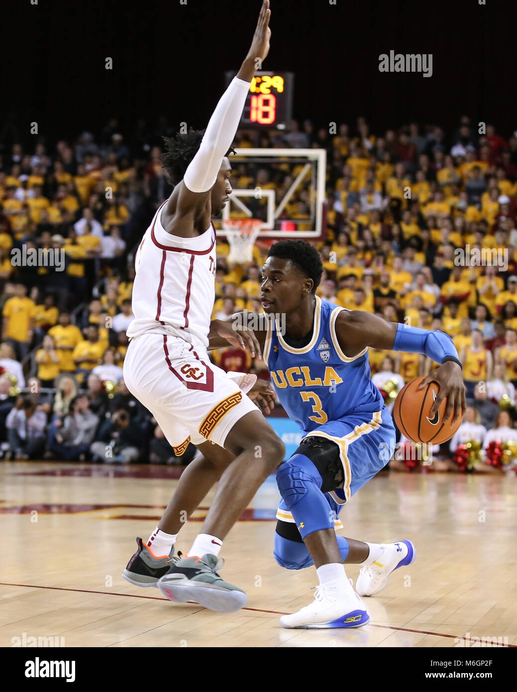 Los Angeles, CA, USA. 3rd Mar, 2018. UCLA Bruins guard Aaron Holiday (3 ...