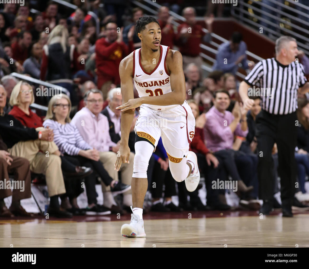 Los Angeles, CA, USA. 3rd Mar, 2018. USC Trojans guard Elijah Stewart ...