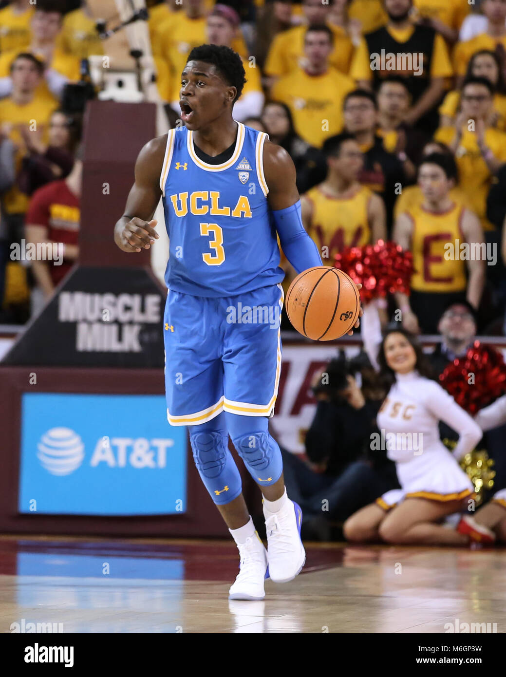 Los Angeles, CA, USA. 3rd Mar, 2018. UCLA Bruins guard Aaron Holiday (3 ...