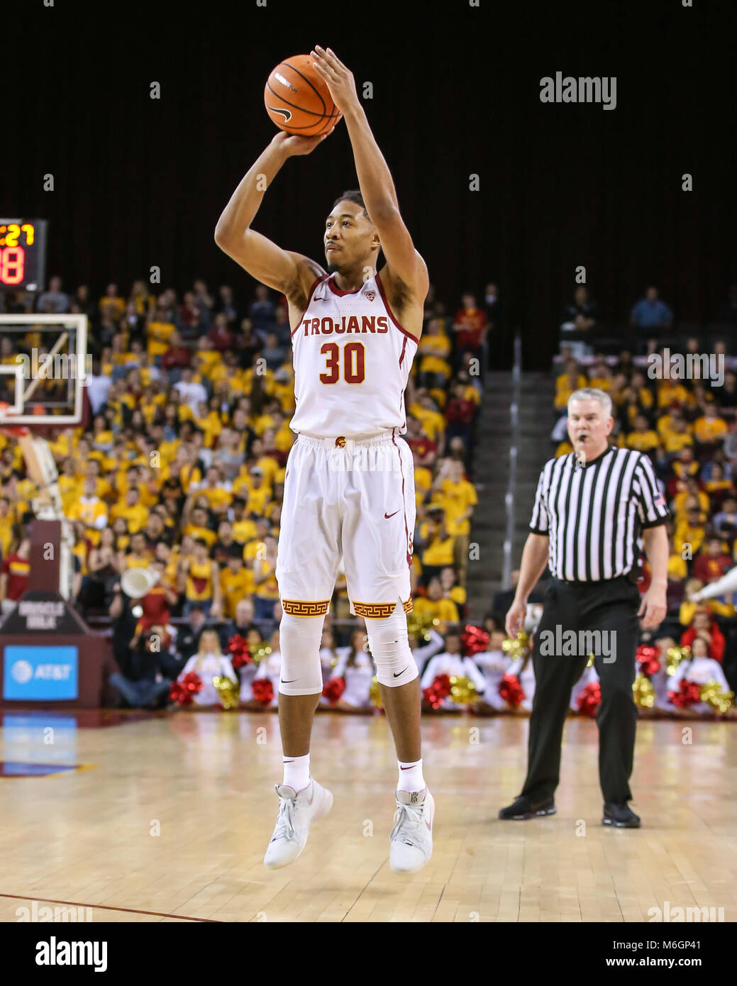 Los Angeles, CA, USA. 3rd Mar, 2018. USC Trojans guard Elijah Stewart ...