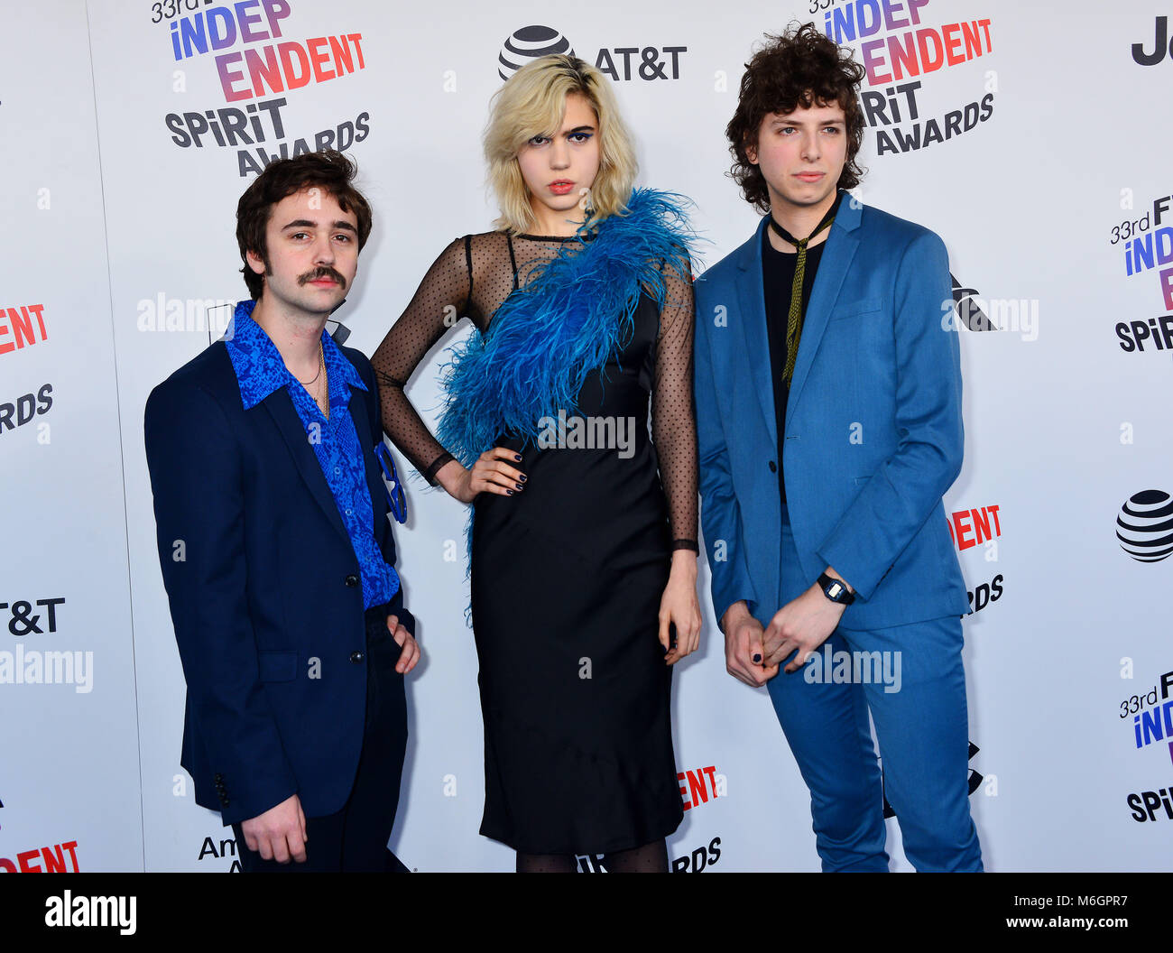 Jacob Faber, Julia Cumming and Nick Kivlen of Sunflower Bean attends ...