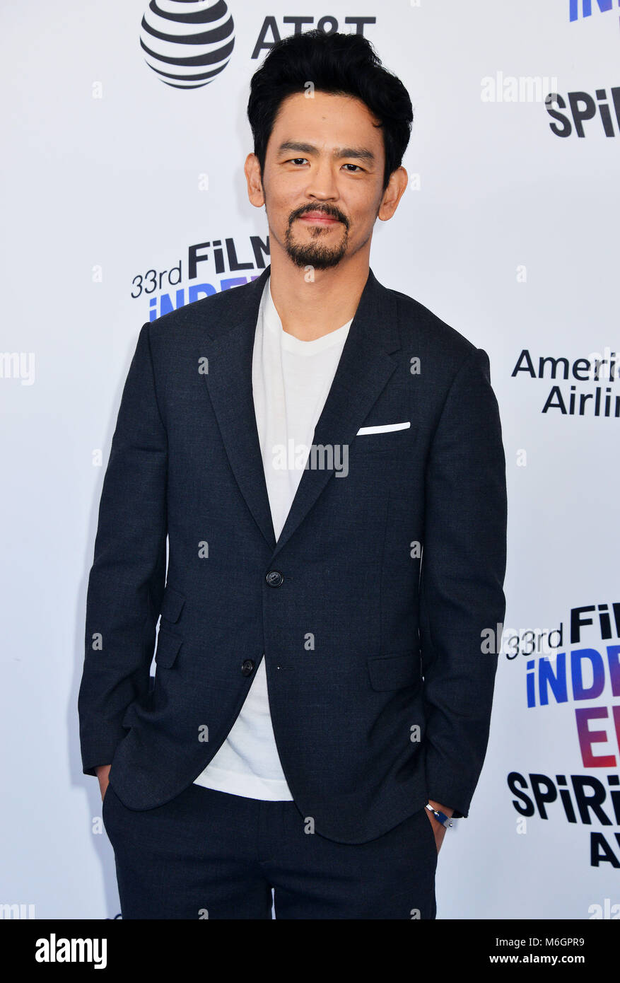 John Cho attends the 2018 Film Independent Spirit Awards on March 3 ...