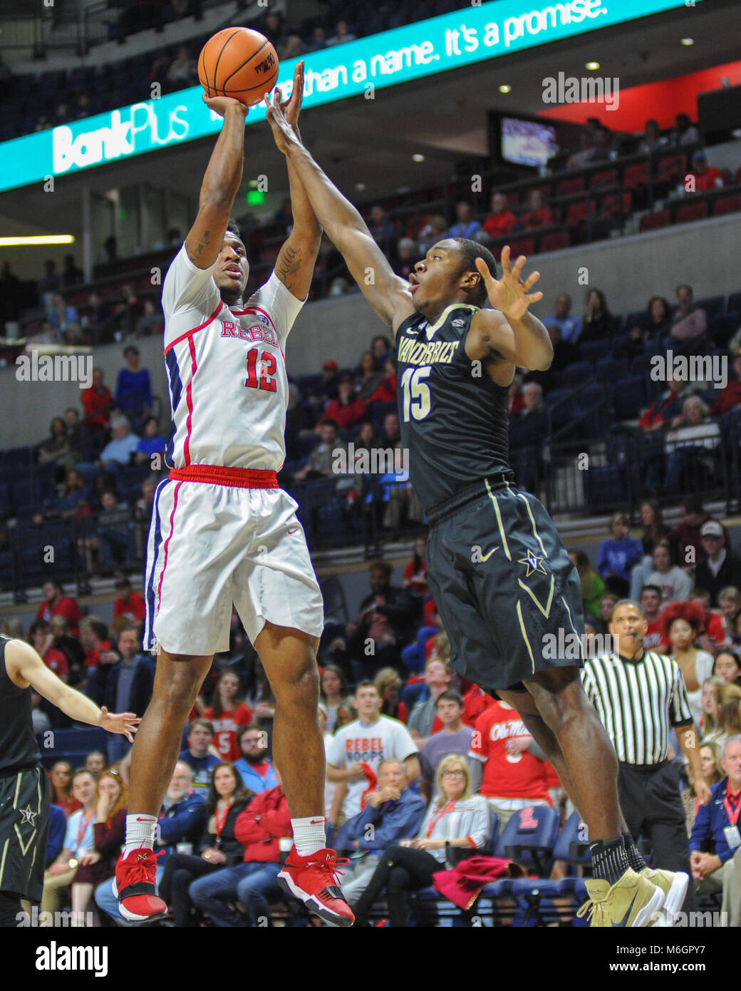 March 03, 2018; Oxford, MS, USA; Ole' Miss forward, Bruce Stevens (12 ...