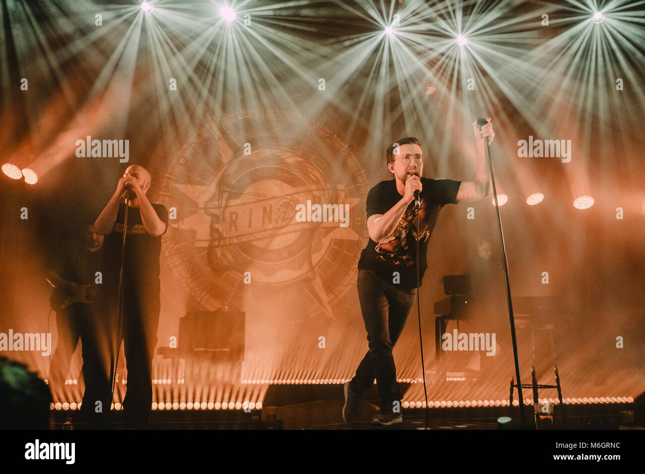 Switzerland, Bern - March 3, 2018. The German rapper Prinz Pi performs ...