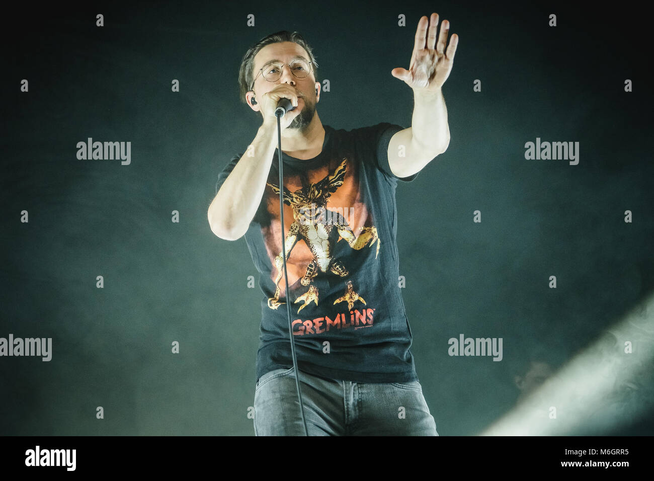 Switzerland, Bern - March 3, 2018. The German rapper Prinz Pi performs ...