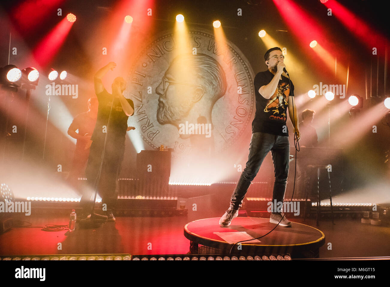 Switzerland, Bern - March 3, 2018. The German rapper Prinz Pi performs ...