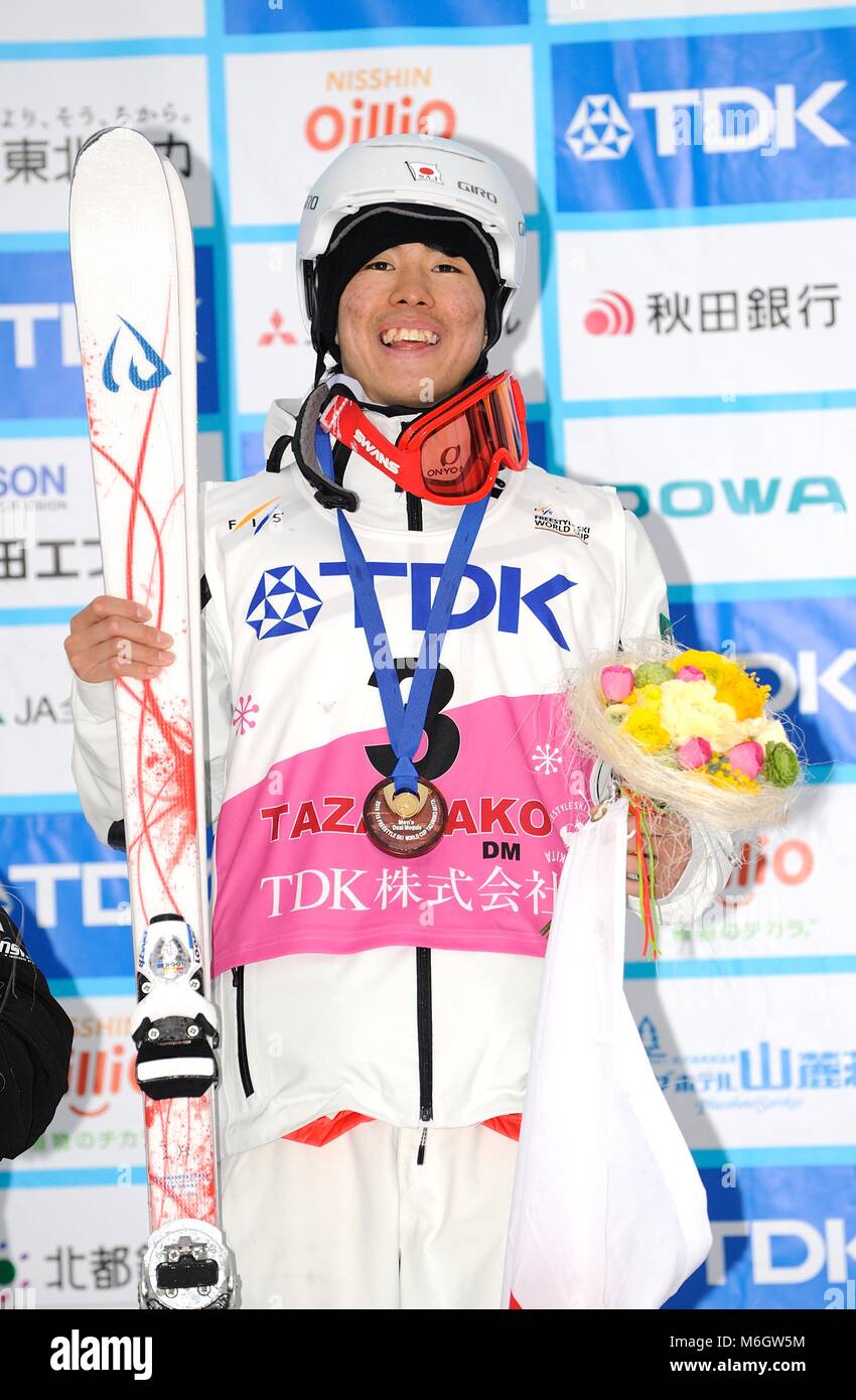 Tazawako, Akita, Japan. 4th Mar, 2018. Ikuma Horishima (JPN) Freestyle ...
