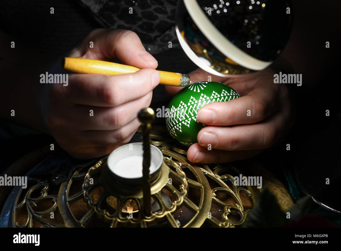 03 March 2018, Germany, Wangen im Allgaeu: Artist Ellen Henschel from ...