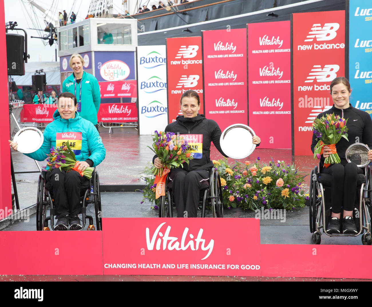 Greenwich, UK, 4th March 2018,Manuela Schar won the Female wheelchair ...